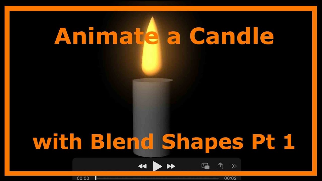 Animate a Candle with Blend Shapes Pt1 - YouTube