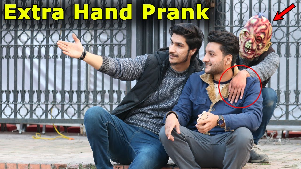 Extra Hand On Shoulder - Funny Public Prank - Masti Prank Tv - YouTube