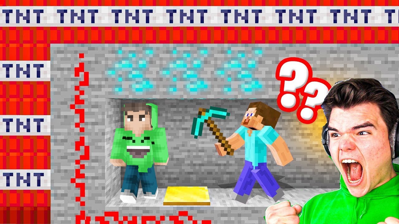 Jelly Vs PrestonPlayZ Built A TROLL DIAMOND TNT TRAP In MINECRAFT ...