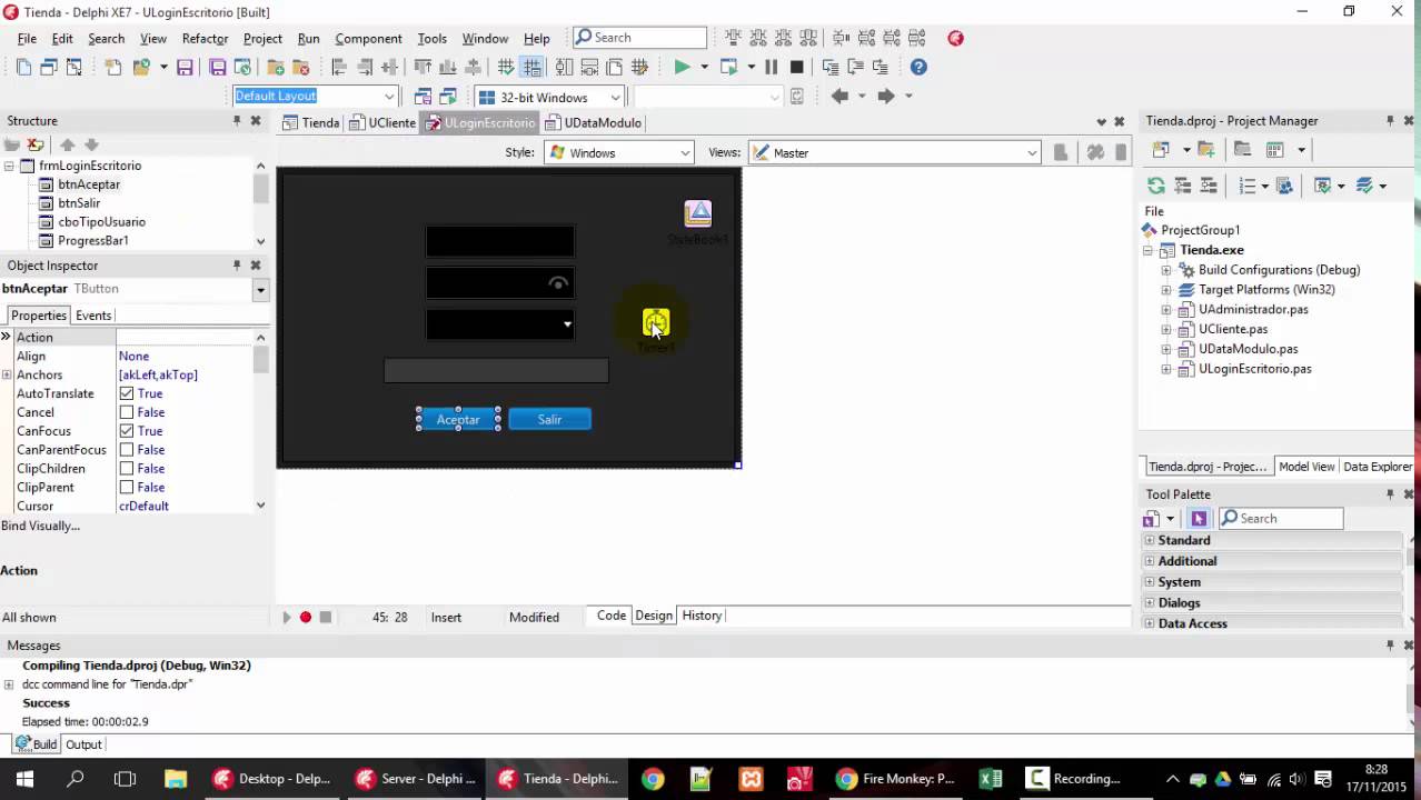 Progress Bar en Delphi XE - Paso 3 - YouTube
