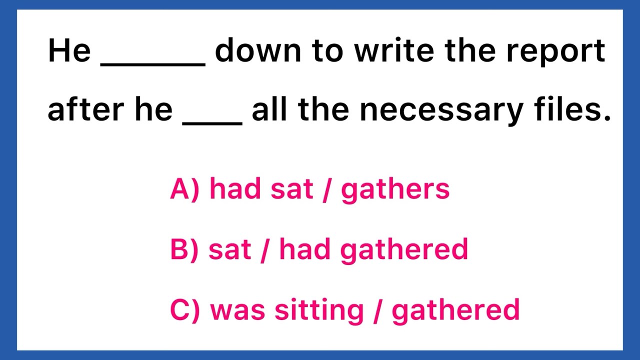 Mixed Tenses Quiz – 29 MCQs | Double Fill-in-the-Blank Practice | - YouTube