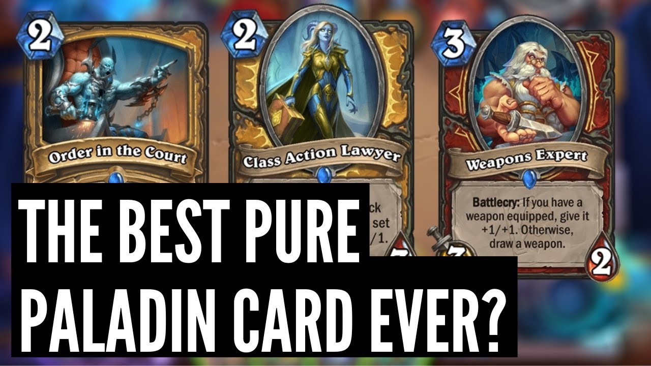Paladin gets THREE AMAZING cards! Warrior gets complete TRASH!? - YouTube