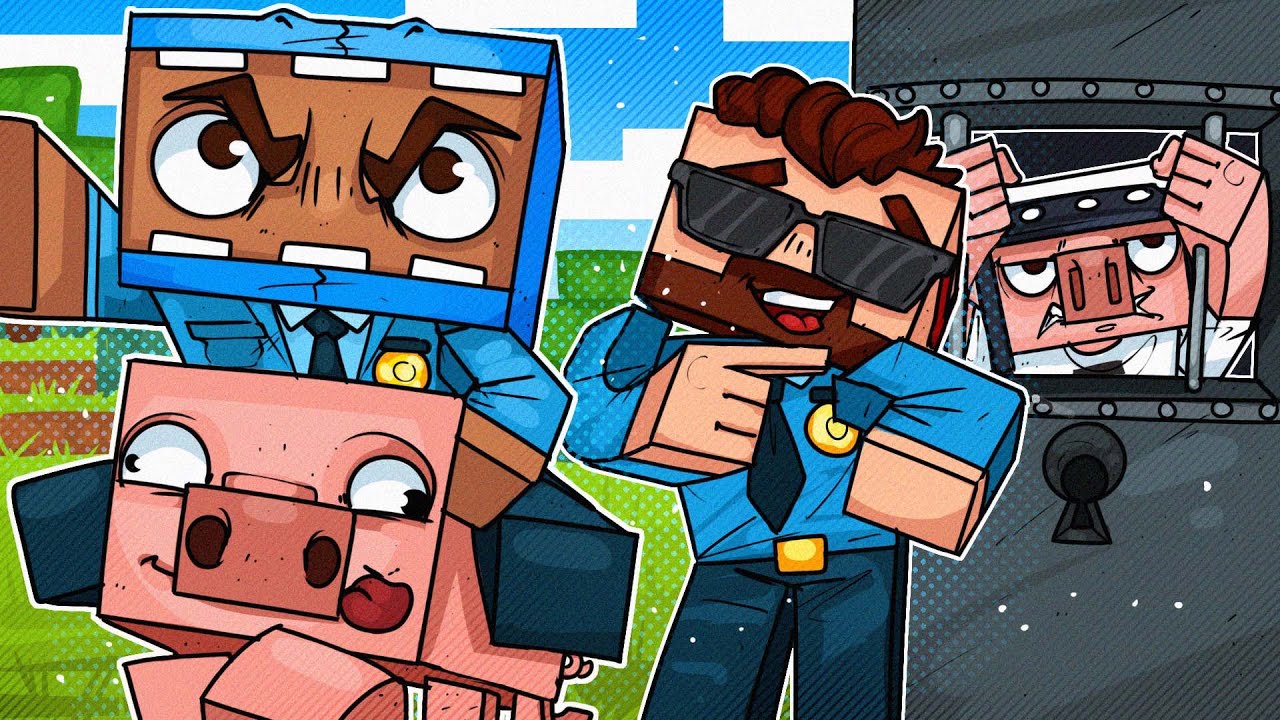 I Made A Police Station and Pretended To Be A Cop... - Minecraft - YouTube