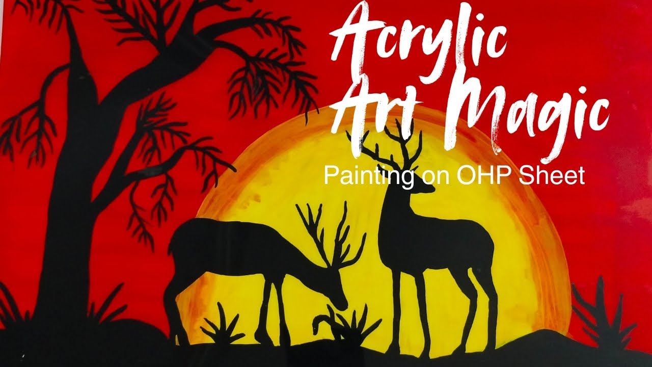I Painted on a Transparent OHP Sheet… This Happened 😲🎨| Acrylic ...