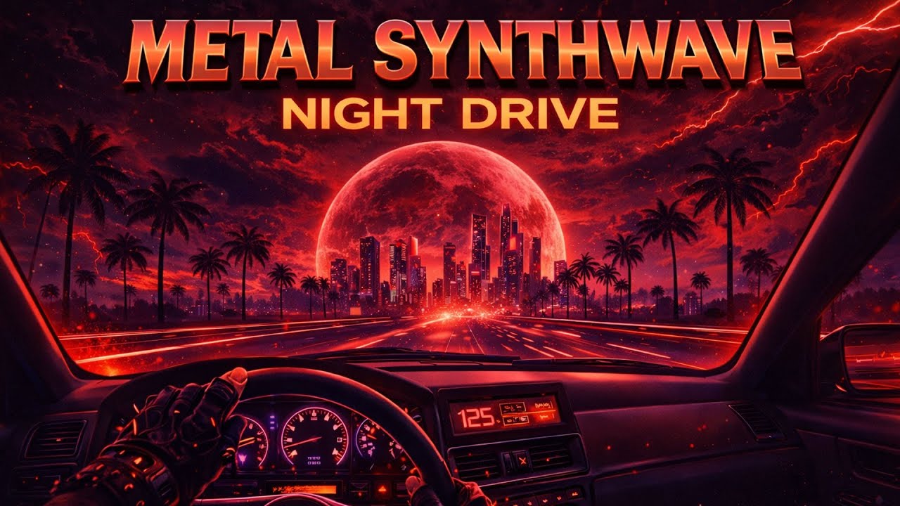 Synthwave Night Drive BUT for METAL Fans! | Epic Power Synthwave let ...