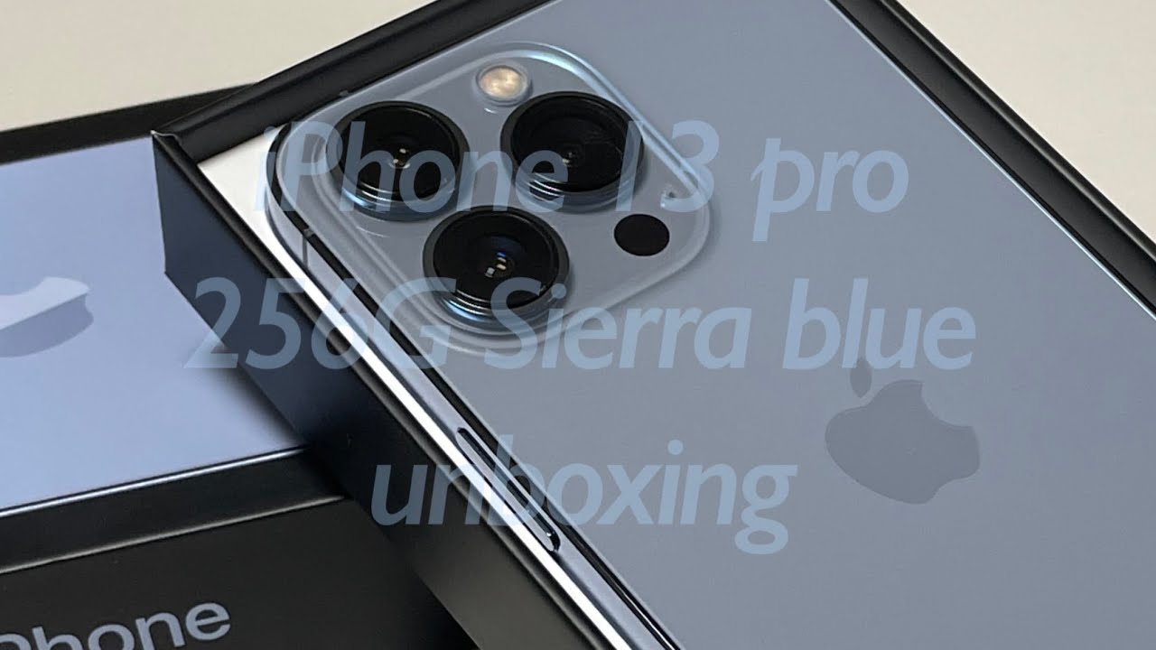 iPhone 13 Pro Sierra Blue Unboxing/38초 아이폰13프로 시에라블루 컬러 언박싱 - YouTube