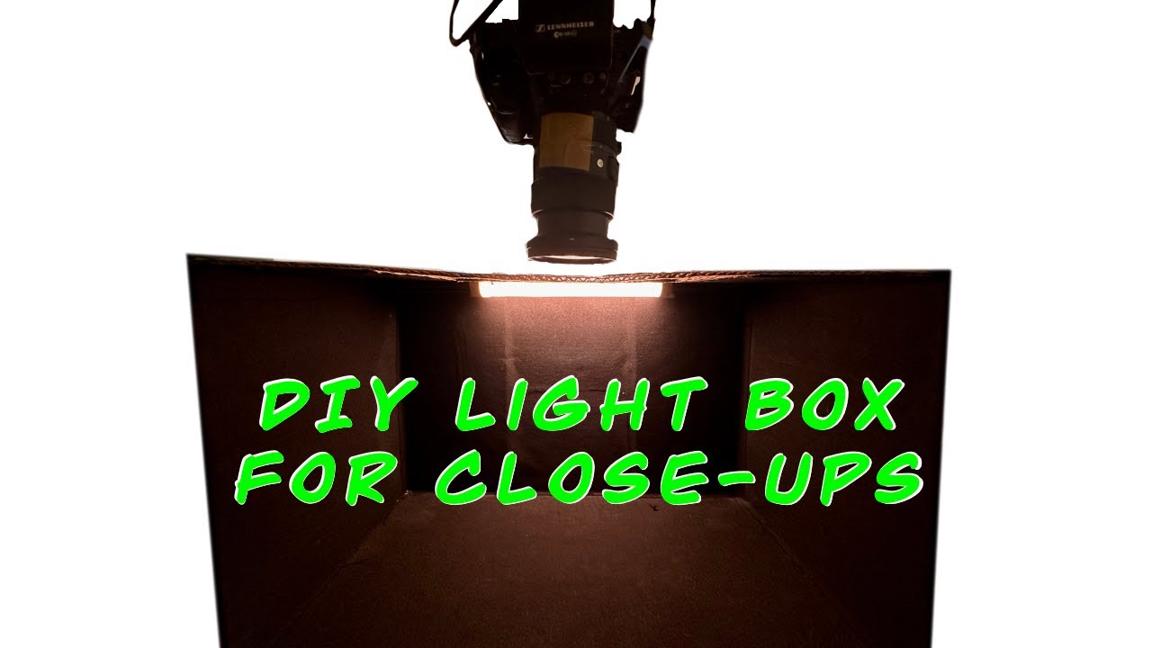 DIY Close-Up Light Box - Photo Booth Set-Up for Macro Video and ...