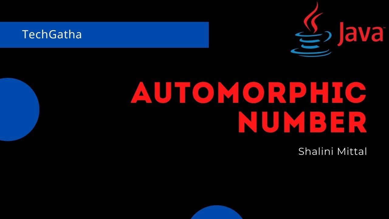 Lets Play With Numbers 15 Automorphic Number Youtube
