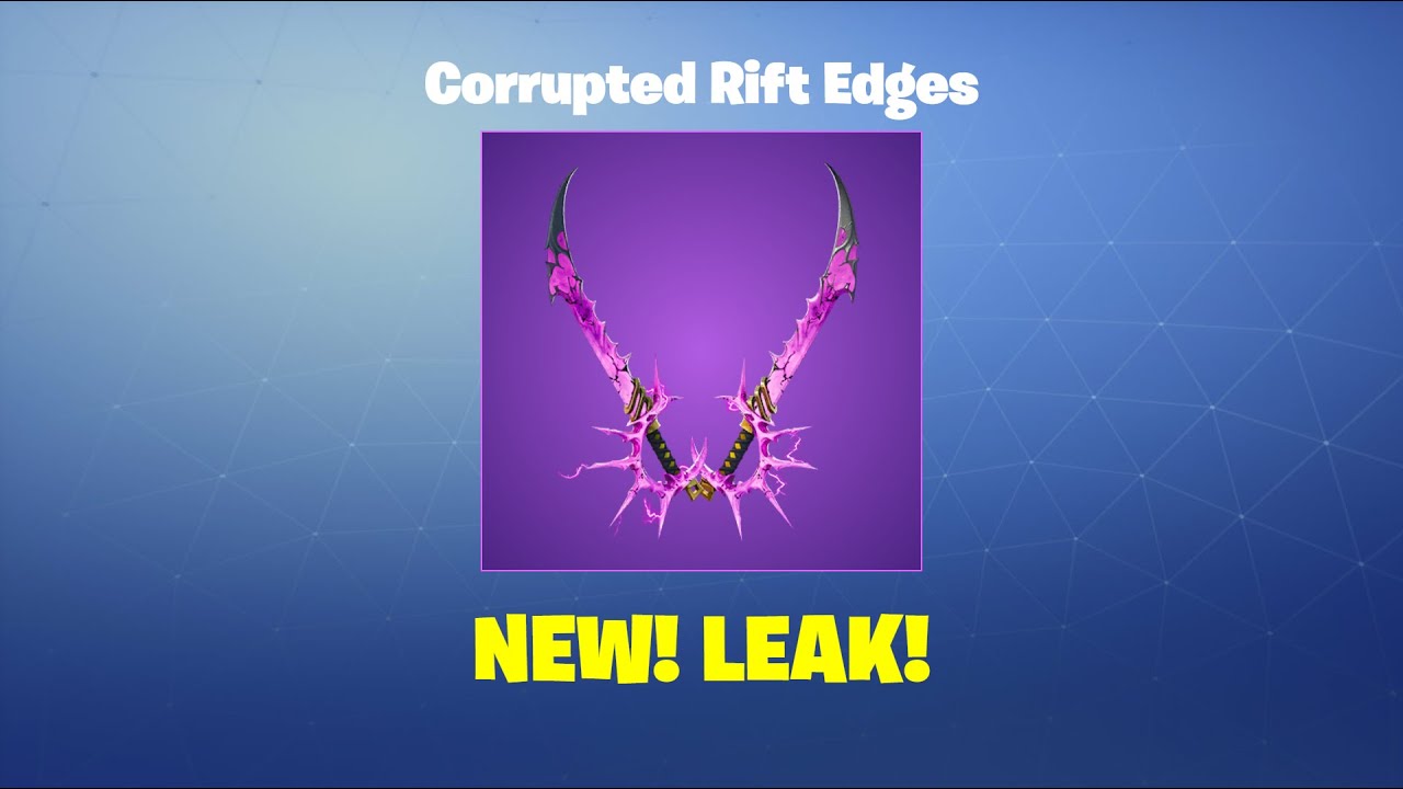 Corrupted Rift Edges | Leak | Fortnite Pickaxe - YouTube
