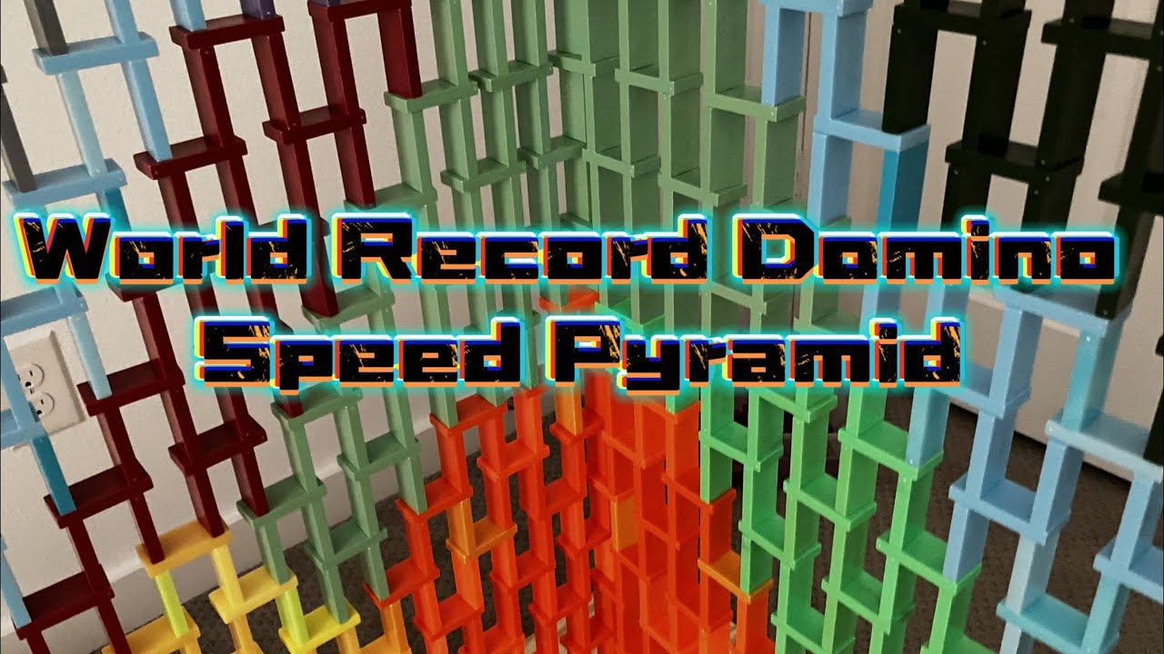 World Record Domino Speed Pyramid - YouTube
