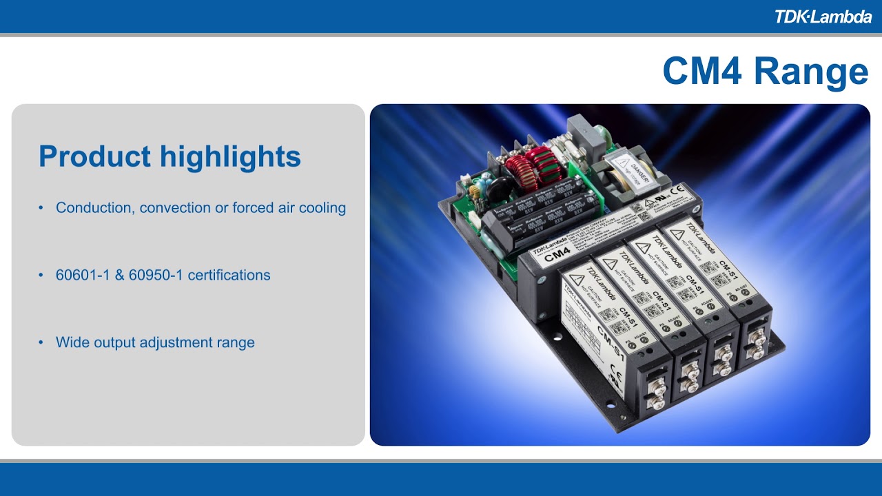 CM4 600W Conduction Cooled Modular Power Supply Video - YouTube