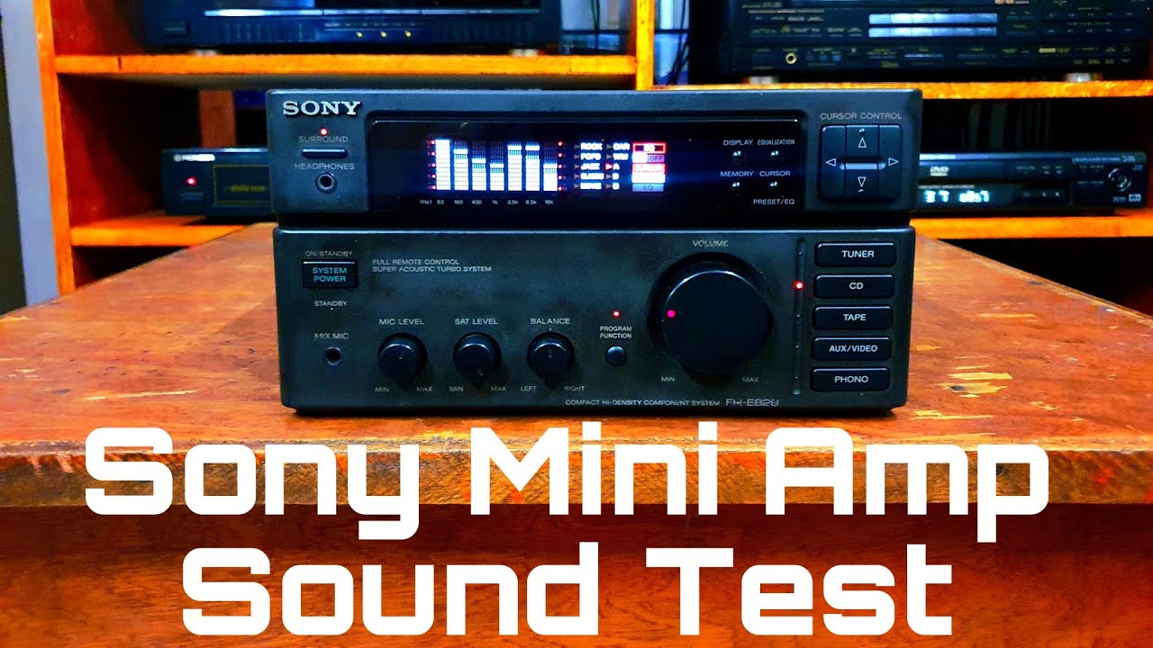 Sony FH-E828 Mini Anplifier Sound Test - YouTube