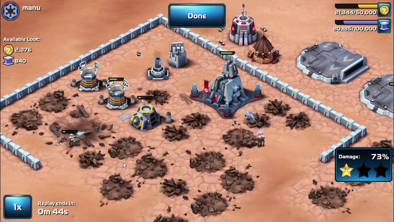 Attacking Empire base! Star Wars Commander - YouTube