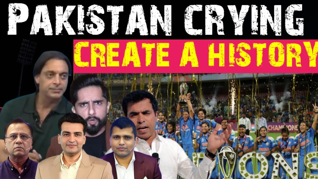 Pakistan media crying | India won the world cup final | Indian team ...