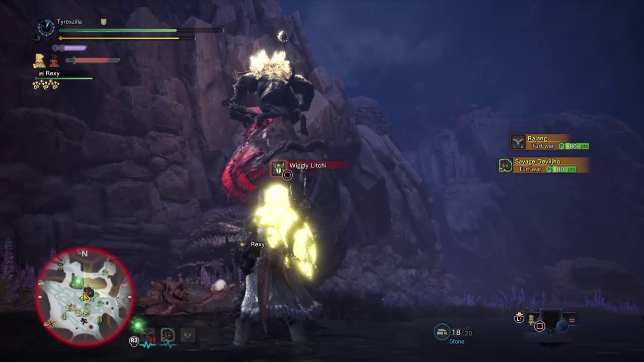 Mhw Iceborne Rajang vs Savage Deviljho turf war - YouTube