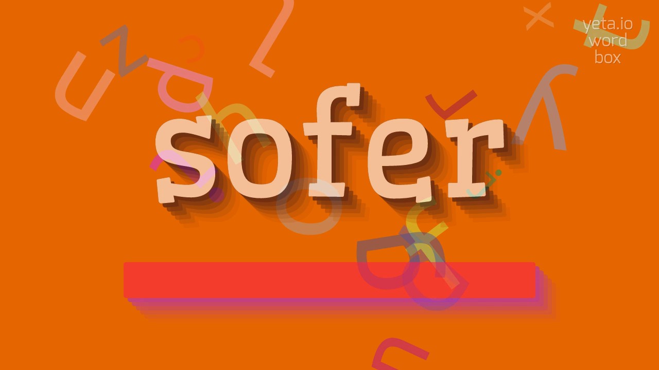 How to say "sofer"! (High Quality Voices) - YouTube