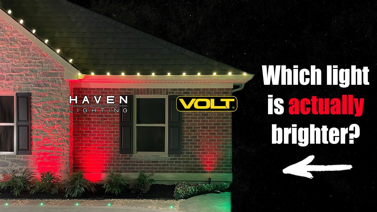 Haven Lighting VS. Volt Lighting Full Color Outdoor Lighting - YouTube