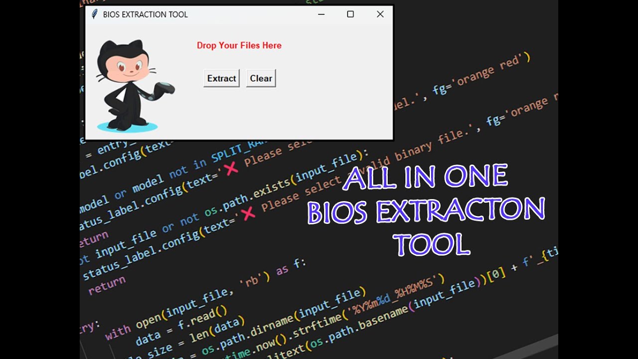 ALL IN ONE BIOS EXTRACTION TOOL - YouTube