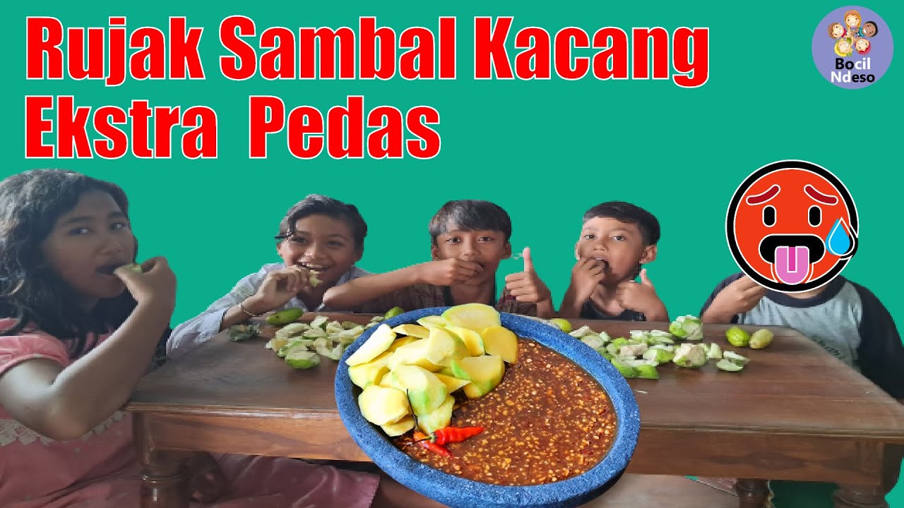Mukbang Mangga Jambu Belimbing Sambel Kacang Pedas Youtube