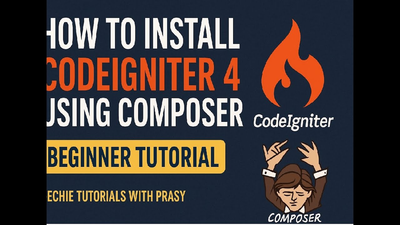 How to Install CodeIgniter 4 With Composer Beginner Tutorial - YouTube