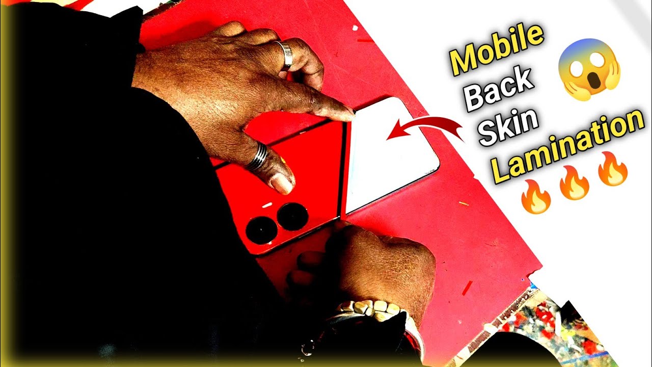 🛑 Realme Narzo N61 Mobile Back Skin Radium Lamination With Red And ...