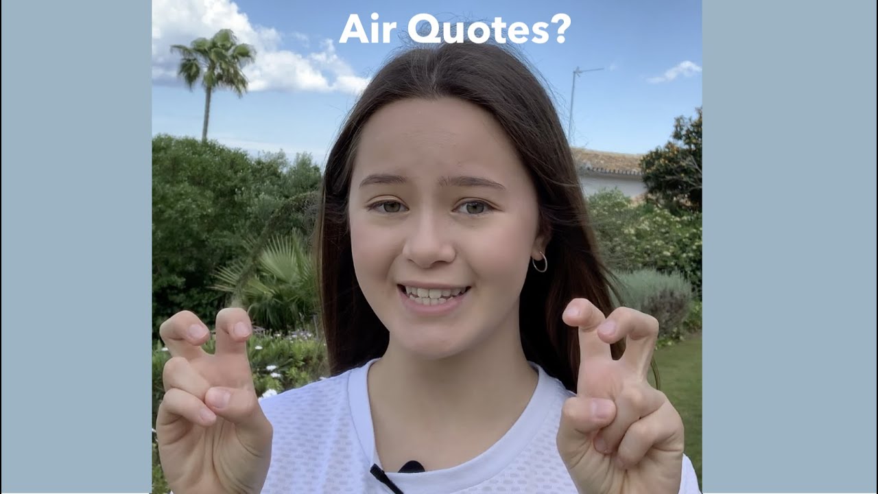 Air Quote? 这个常见手势什么意思？怎么用？ - YouTube
