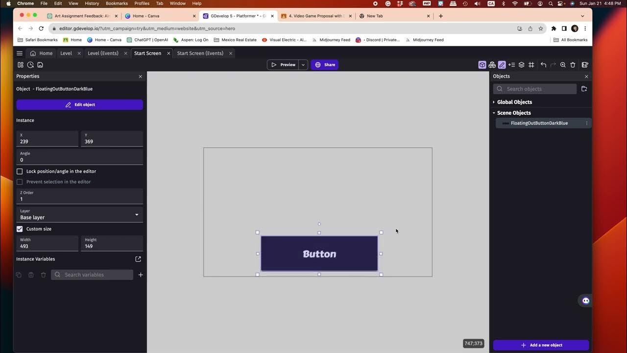How to Create a Start Page in GDevelop - YouTube