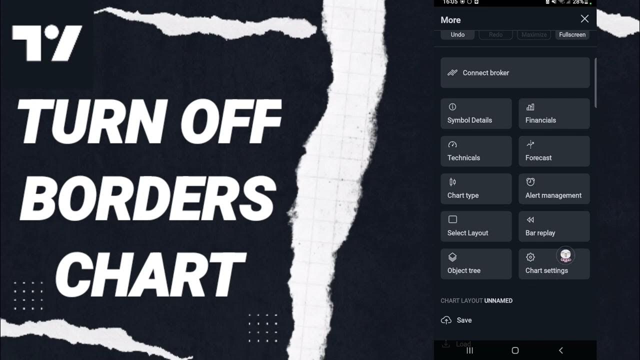 How To Turn Off Borders Chart On TradingView App - YouTube