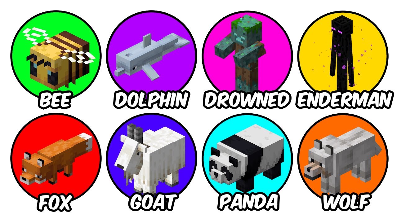 Every Passive Mob in Minecraft Explained in 12 Minutes - YouTube