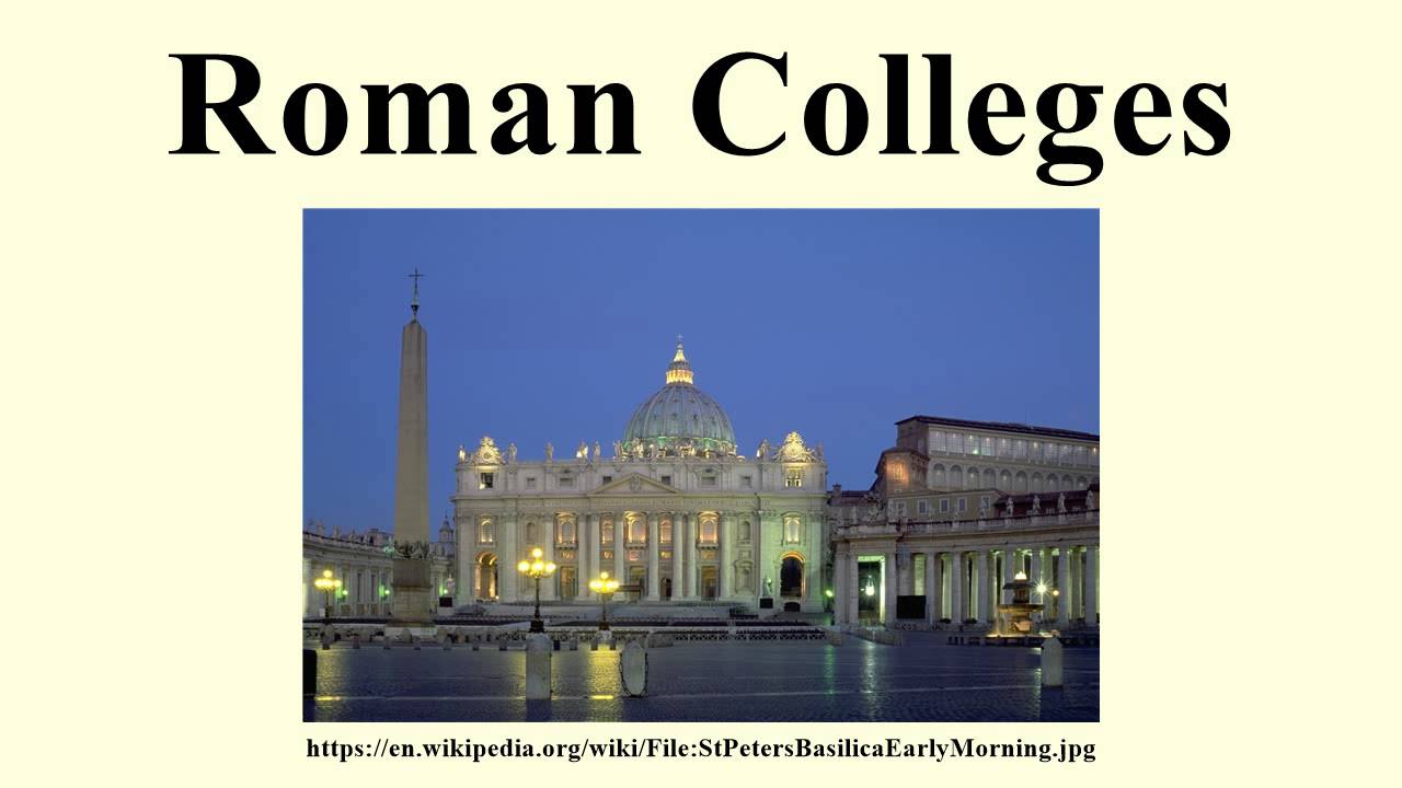 Roman Colleges - YouTube