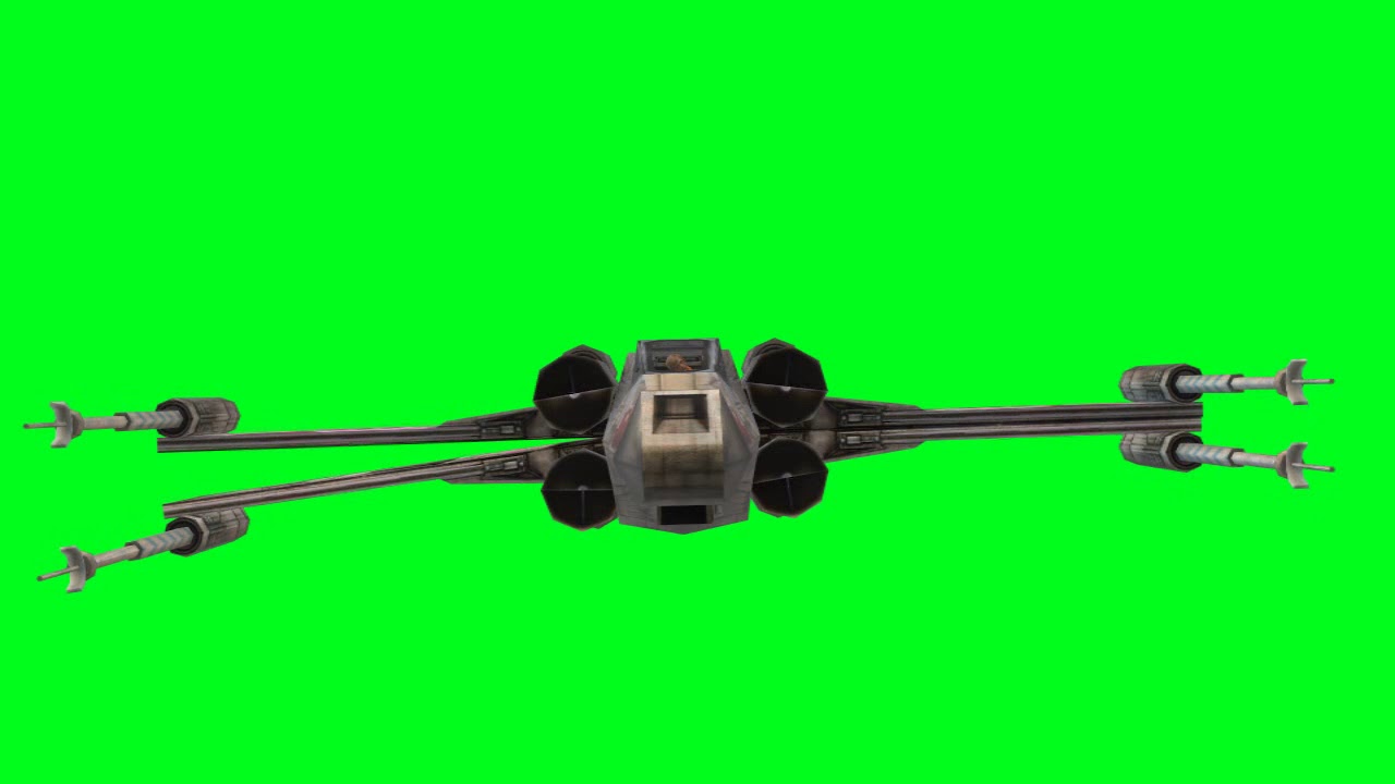 Luke Skywalker a rebel pilot flying animated front chroma - YouTube