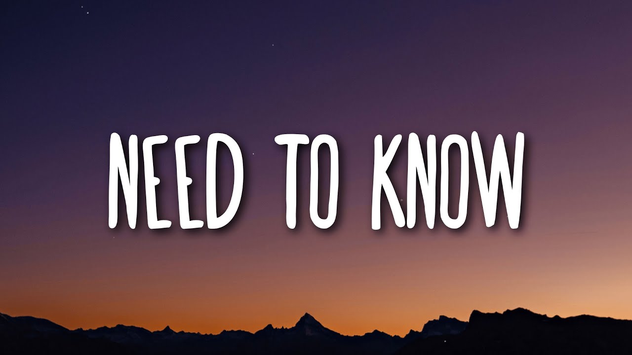 Doja Cat - Need To Know (Lyrics) - YouTube