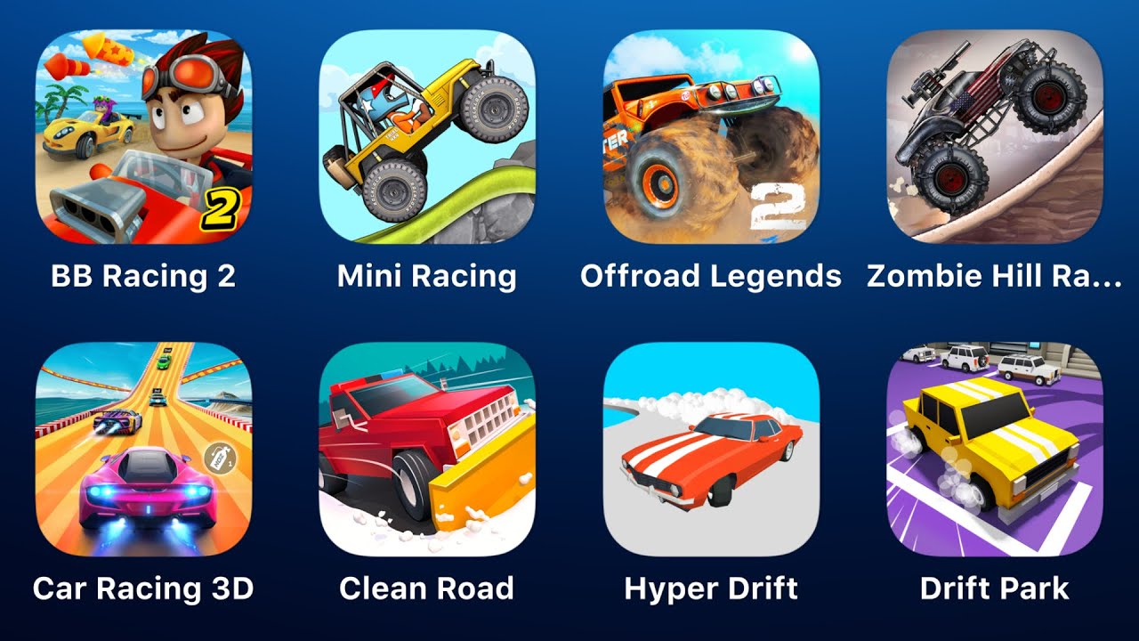 BB Racing 2,Mini Racing,Offroad Legends 2,Zombie Hill Racing,Car Racing ...