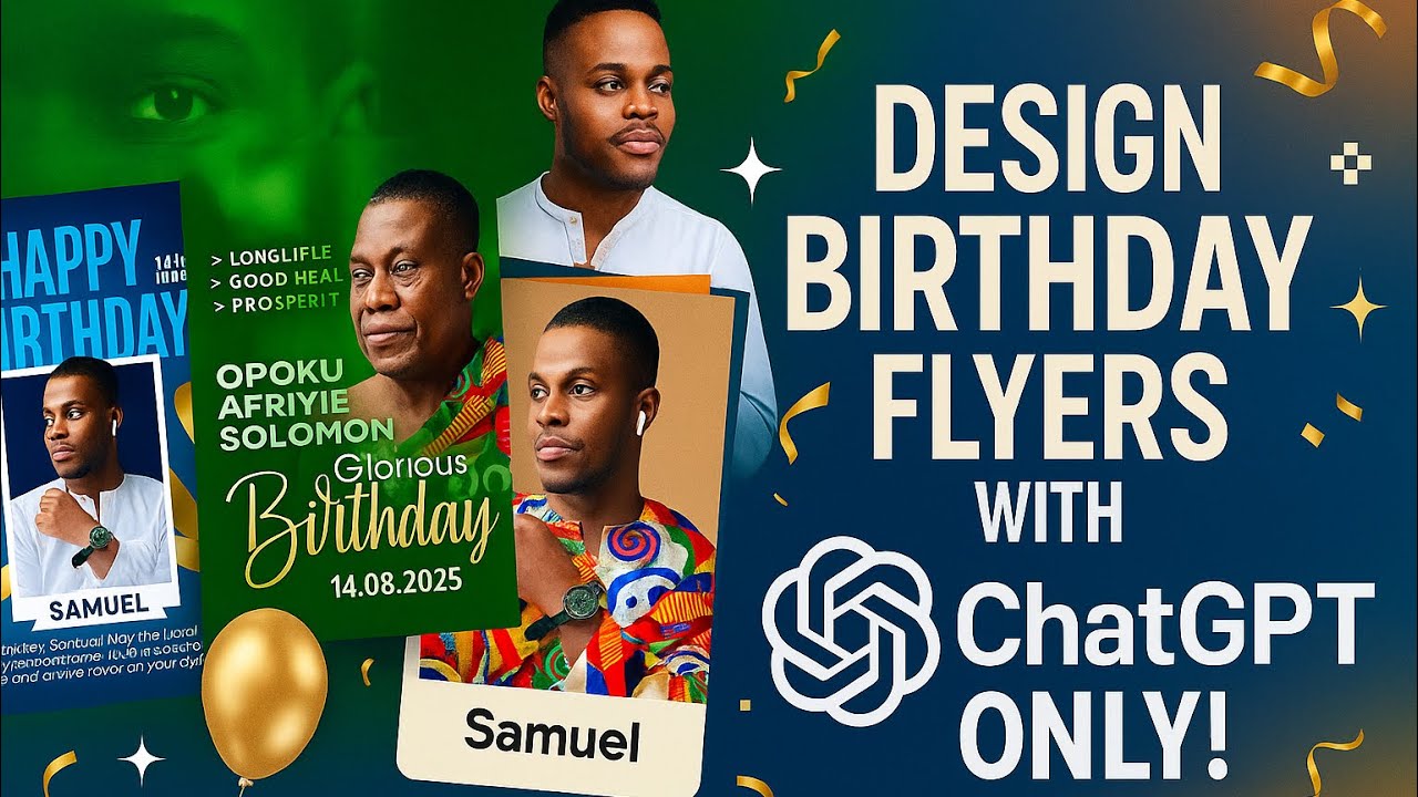 Design Birthday Flyers with ChatGPT – No Design Experience Needed ...