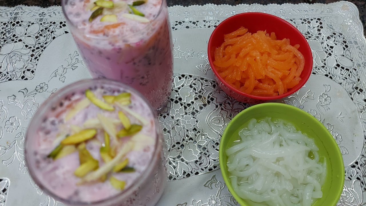 Homemade Falooda Sev Recipe || Falooda Recipe || Ramadan Special Recipe ...