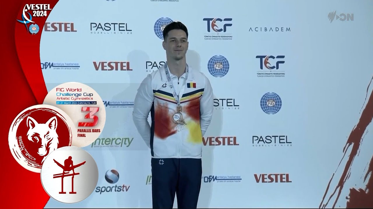 FIG Artistic Gymnastics World Challenge Cup 2024. Antalya. 🥉 PB Final MUNTEAN Andrei Vasile (ROU ...