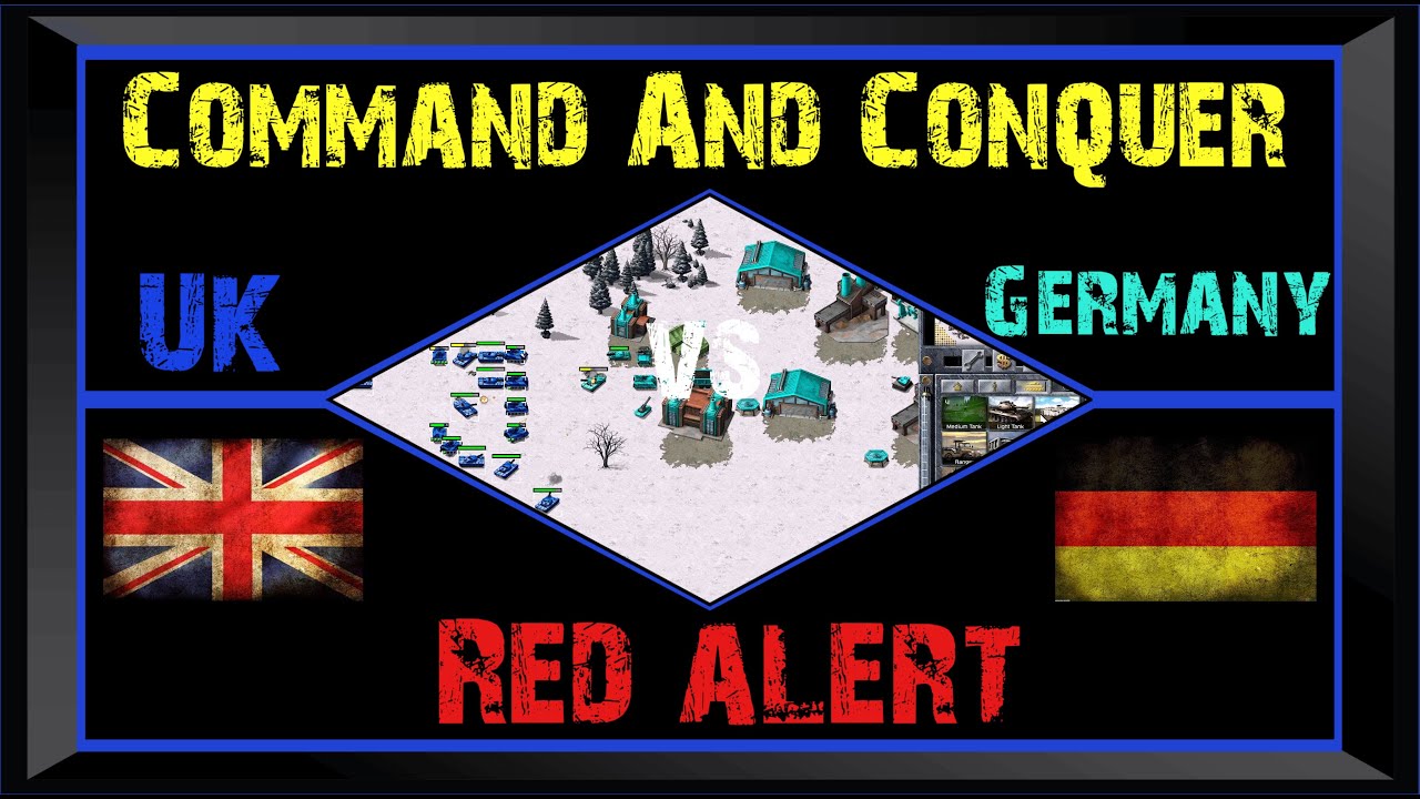 C&C Red Alert - UK vs Germany - Map 4 (Hard) - YouTube