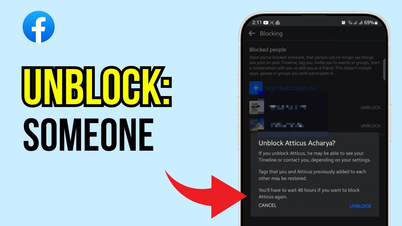 How to Unblock Someone on Facebook - YouTube