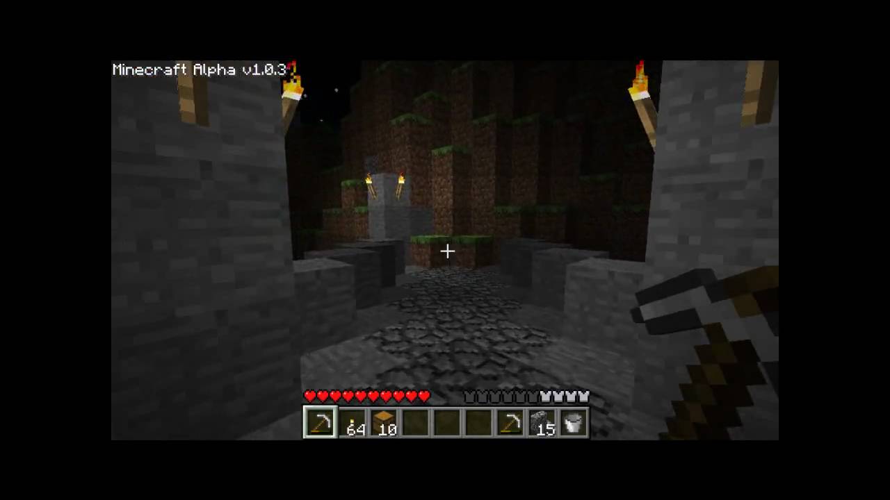 Minecraft Alpha Castle - YouTube