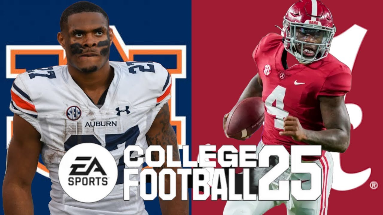 Auburn vs Alabama CFB Simulation|EA Sports College Football 25 - YouTube