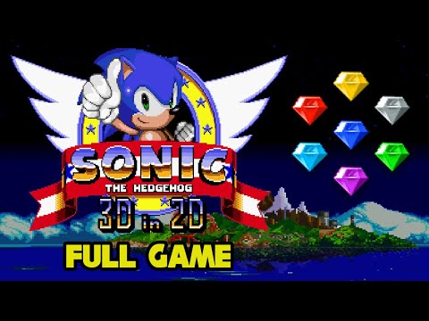 Sonic 3D in 2D - Saturn Soundtrack & All Emeralds: Complete Playthrough (1.32)