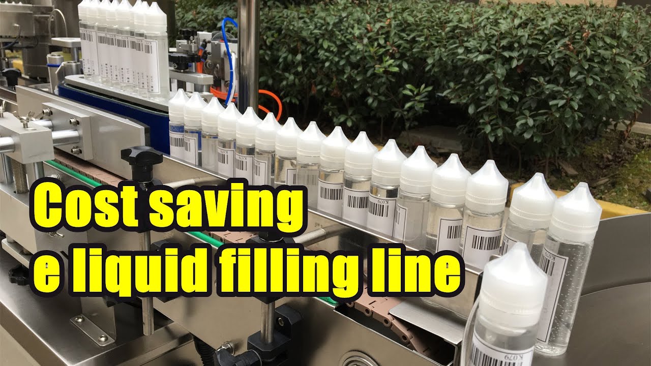 Cost saving e liquid filling line丨10-120ml vape ejuice filling capping ...