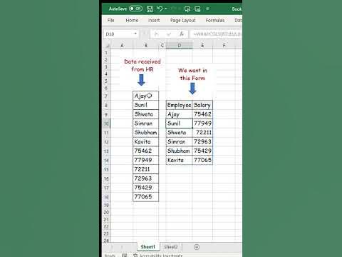 Excel WRAPCOLS Function - YouTube