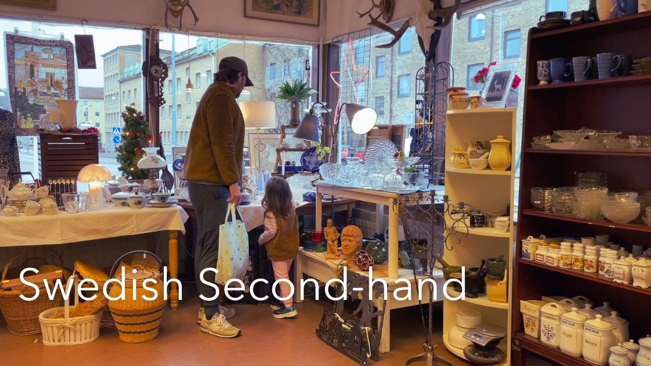 休日のセカンドハンド巡り｜スウェーデンのセカンドハンドでゆるく節約｜Swedish second-hand - YouTube
