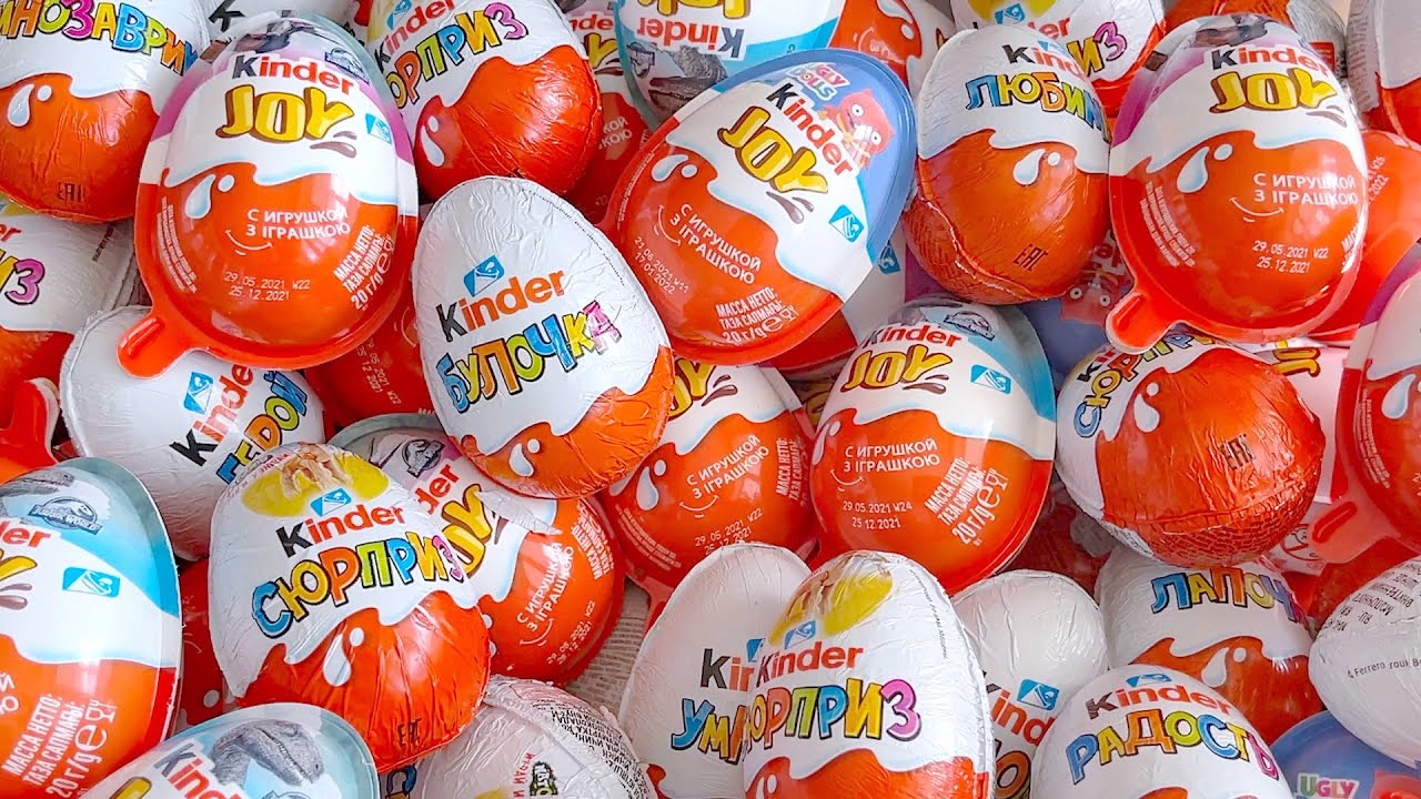 🍭35 Yummy Kinder Chocolate Surprise Toy | Satisfying video - YouTube