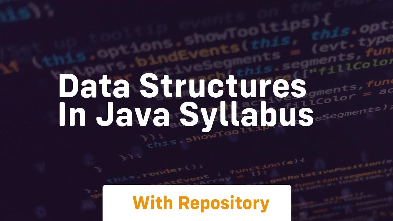 data structures in java syllabus - YouTube