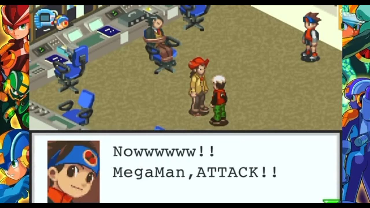 Lan Throws Mega Man - Mega Man Battle Network Legacy Collection - YouTube