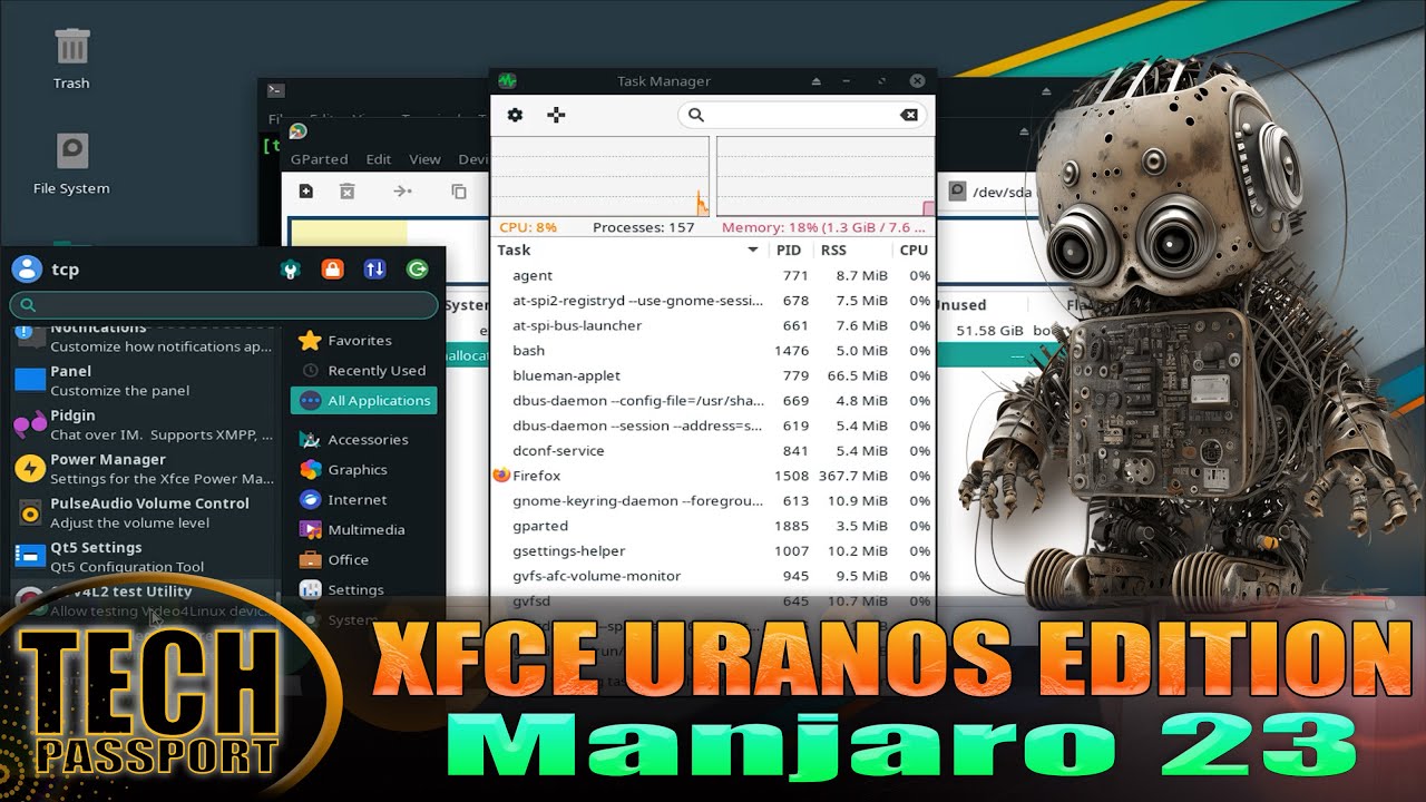 Manjaro 23 Xfce Edition Uranos Install and Overview ⚡ Manjaro Linux 23. ...