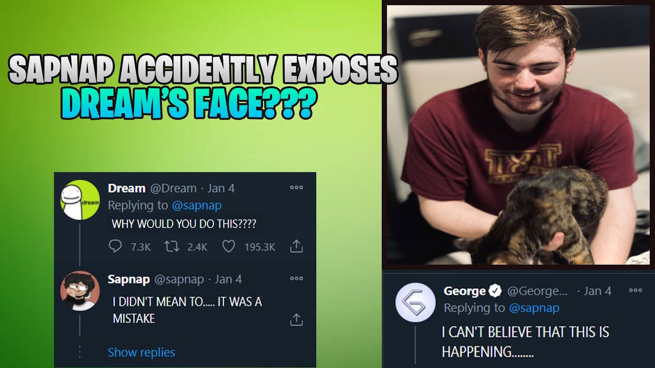 Dream face reveal leaked By Sapnap In Latest Twitter Post! - YouTube