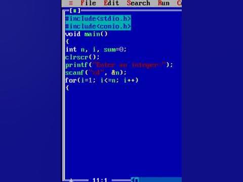 Print a sum of natural number in C language in turbo C# shorts. - YouTube